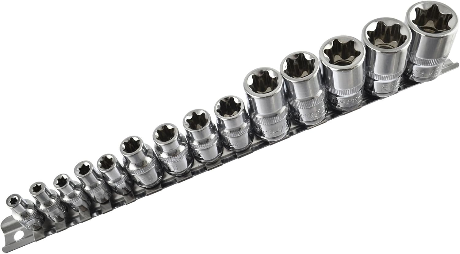 Amazon.com: Torx/Star Female Sockets 14pcs Set 1/4" / 3/8" and 1/2 ...
