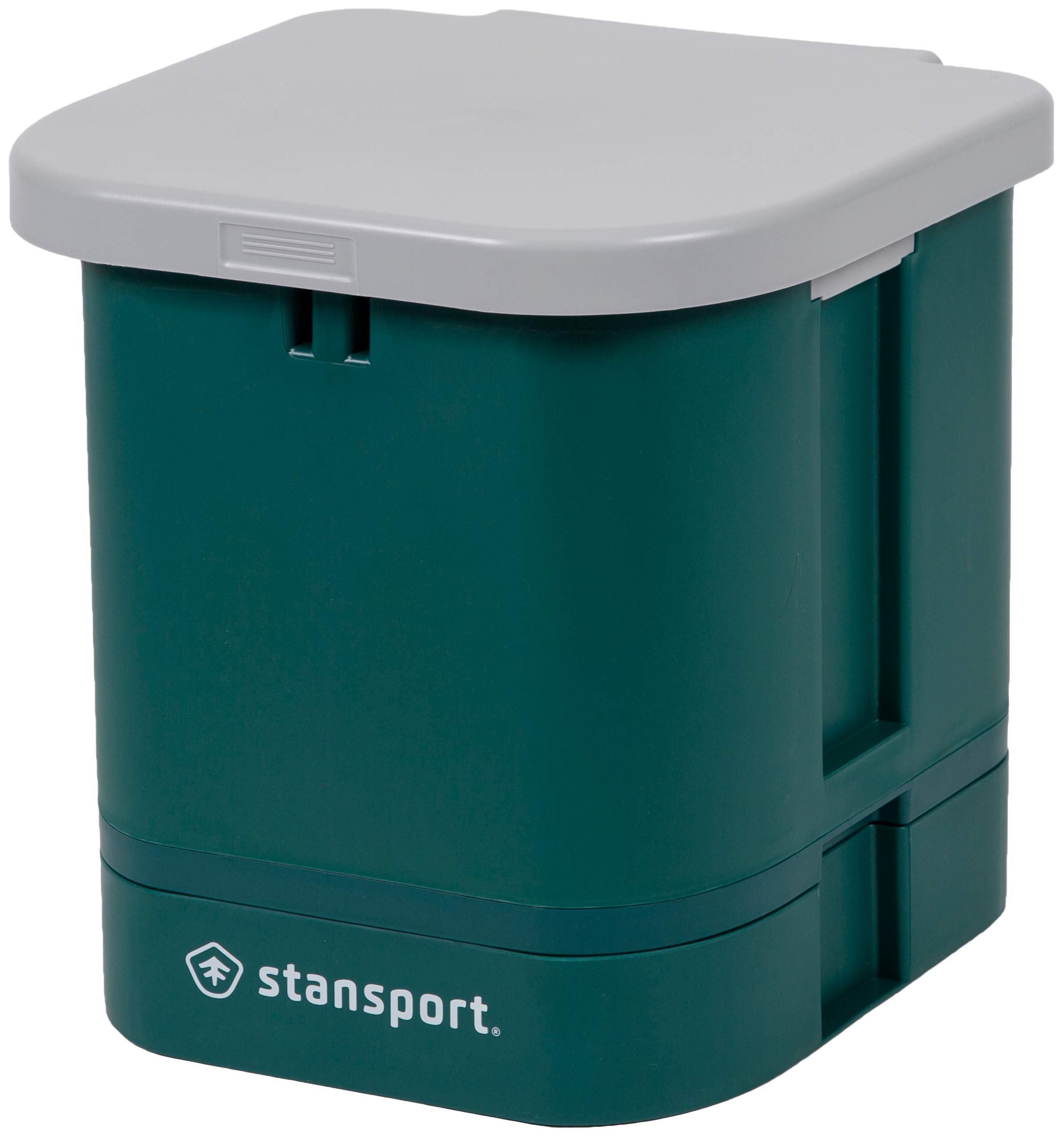 STANSPORT Portable Camp Toilet 14 x 14 x 14 in, Green