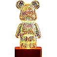 Brabola 3D Firework Bear Light, Color Changing LED Desk Lamp Cute Night ...
