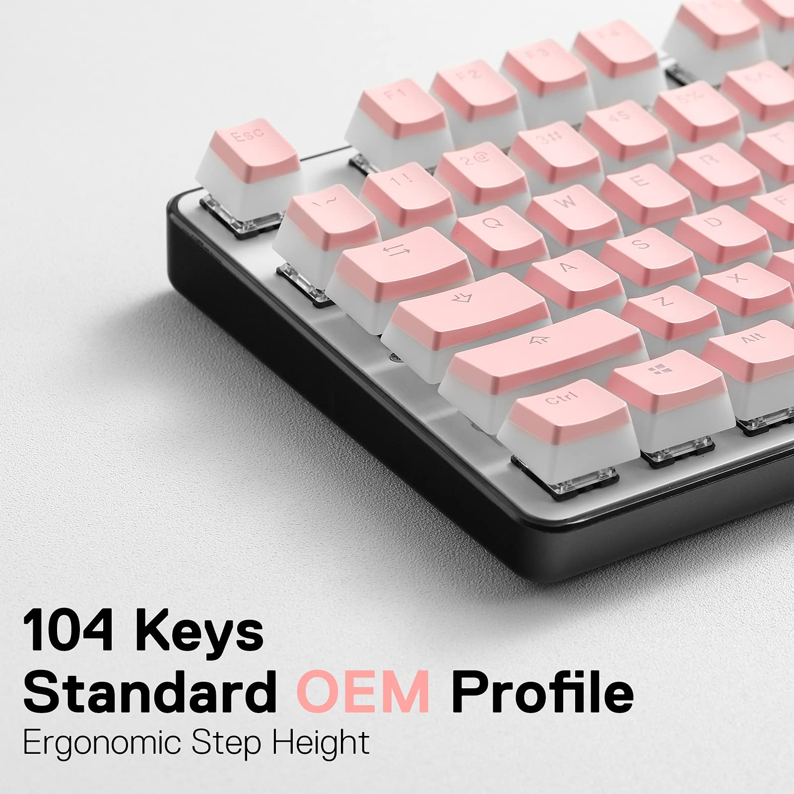 Mua Redragon A130 Pink Pudding Keycaps, 104 Keys Standard Doubleshot ...