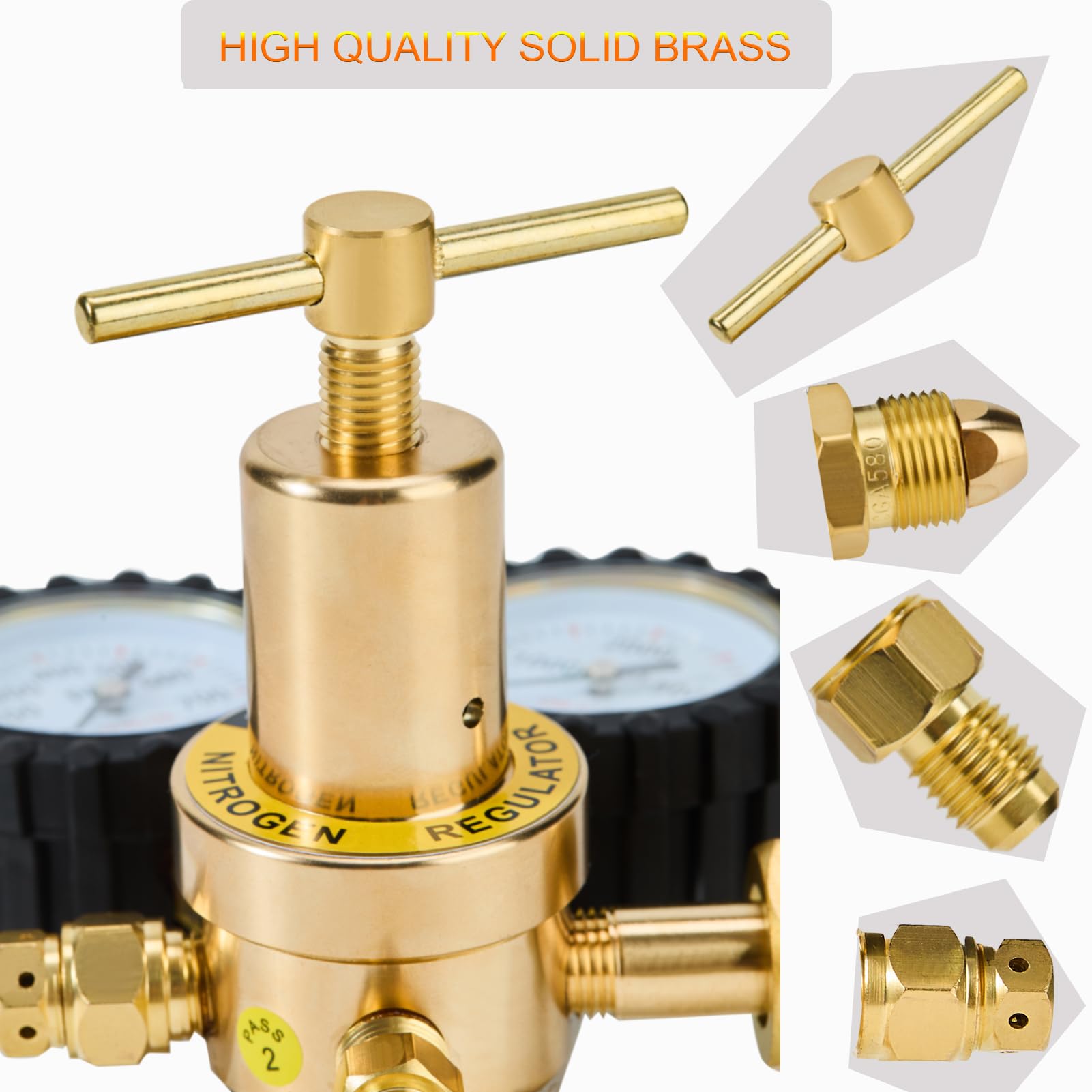 Mua YSmikiya Nitrogen Regulator with 0-800 PSI and 0-4000 PSI Output ...
