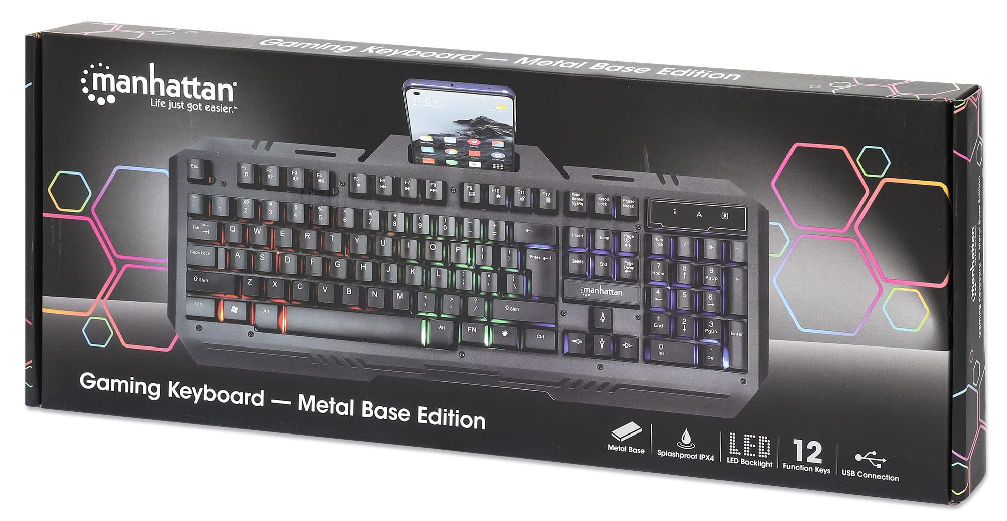 Mua Manhattan Wired Membrane Gaming Keyboard –with Backlit RGB LED ...
