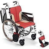 Amazon | ミキ 自走型コンパクト車いす SKT-400B ブラウン 40 | ミキ | 自走用車いす