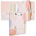 Amazon.com : HAOQINA Pink 3 Ring Binders 1 Inch 5 Dividers with Tabs ...