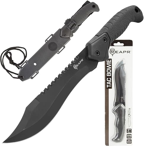 Reapr 11001 13” TAC Bowie Knife, 7” Survival Hunting Knife, Straight ...