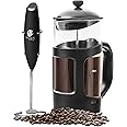 Amazon.com: Bean Envy French Press Coffee Maker and Milk Frother Set ...