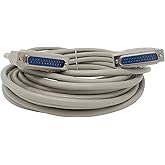 Amazon.com: Your Cable Store 25 Foot DB25 25 Pin Serial Port Cable Male ...