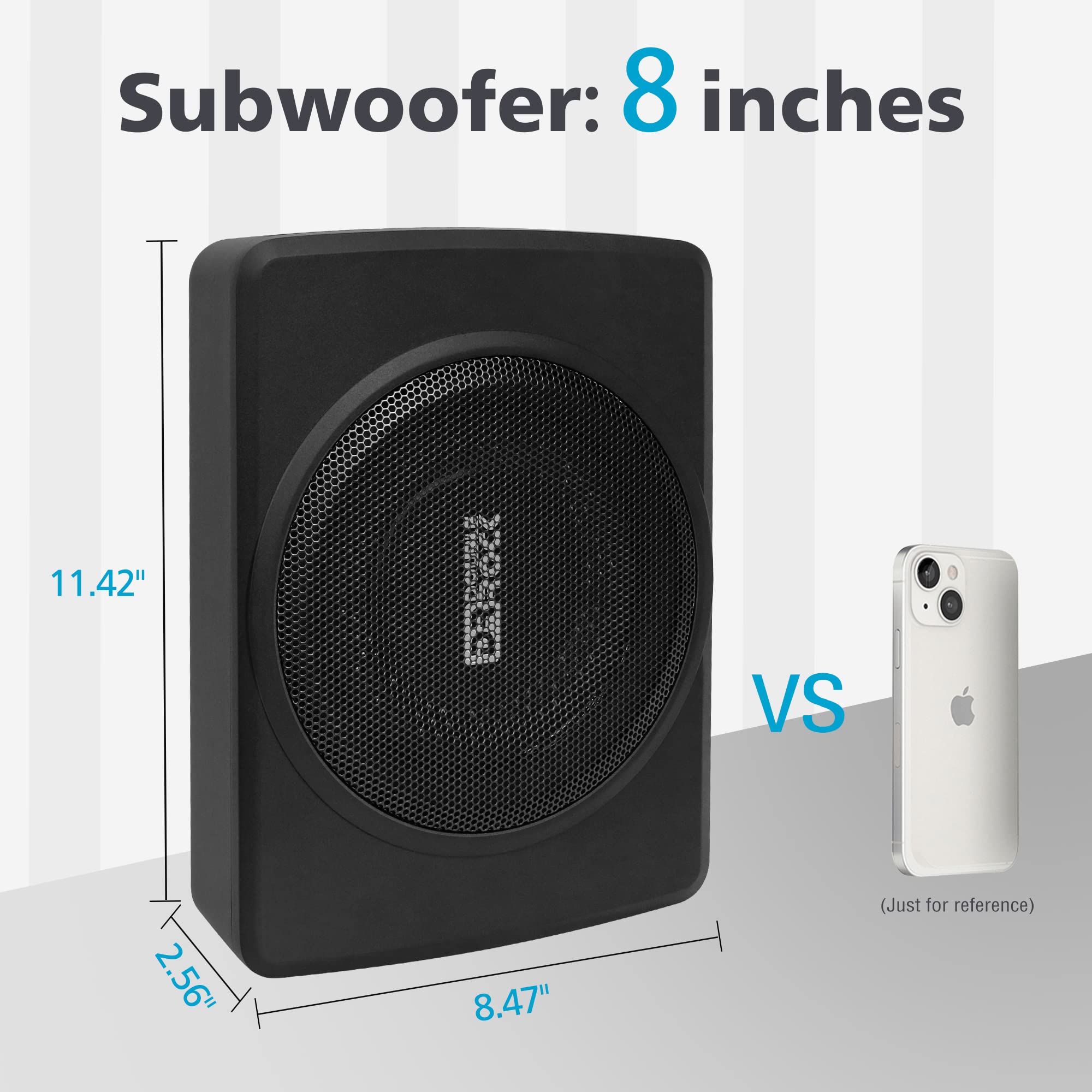 Mua DR DOUBLE ROCK CB08 8 inch Slim Under Seat Car Subwoofer Car Audio ...