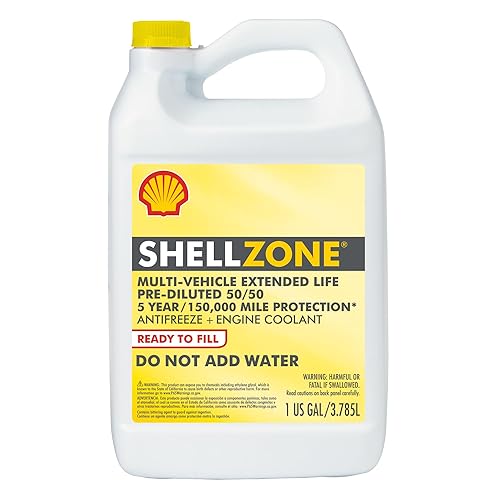 ShellZone Multi-Vehicle Extended Life Pre-Diluted 50/50 Antifreeze ...