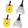 Amazon.com: Disney Eeyore and Winnie The Pooh Luggage Tags PVC 4-Piece ...