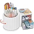 Amazon.com: LETURE Rotating Office Desk Organizers and Accessories with ...
