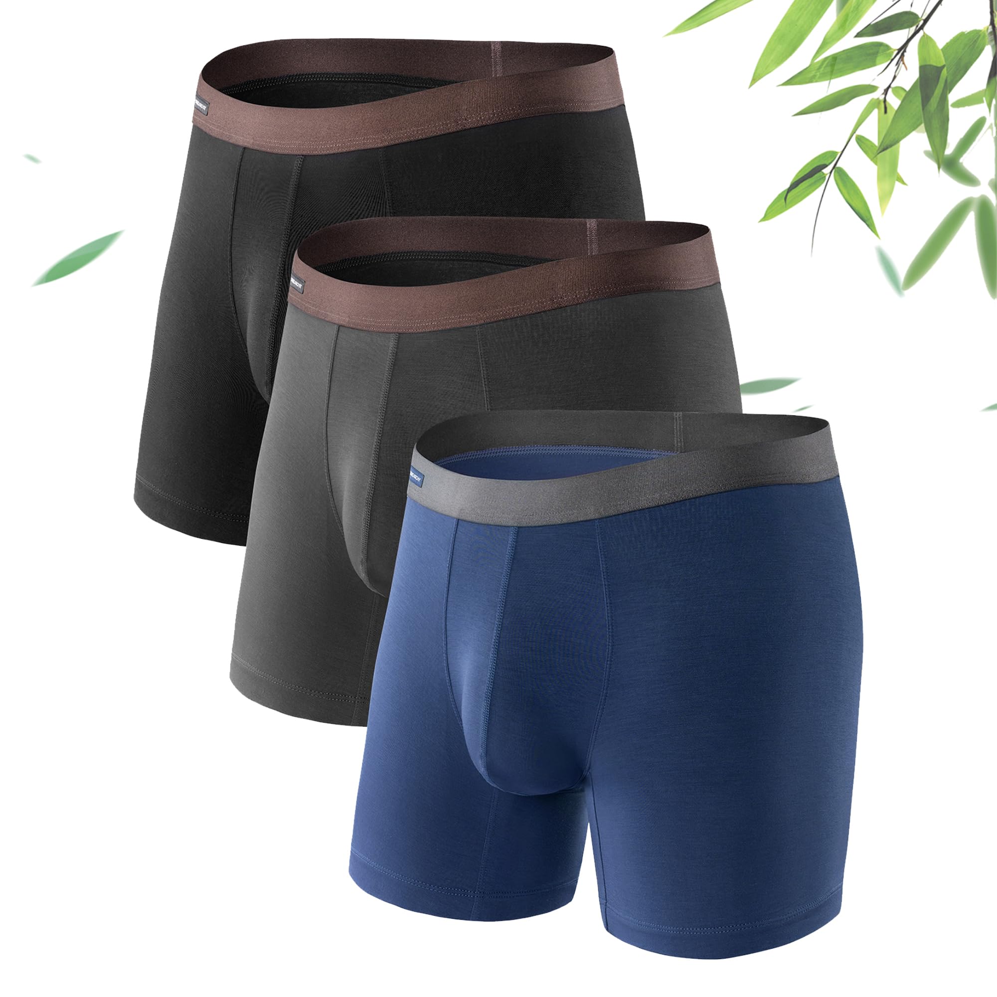 DAVID ARCHY Mens Underwear Wicking-Moisture Cooling Rayon Made From ...