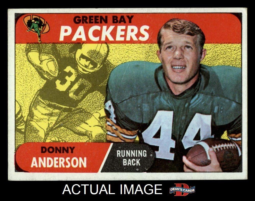 Amazon.com: 1968 Topps # 209 Donny Anderson Green Bay Packers (Football ...