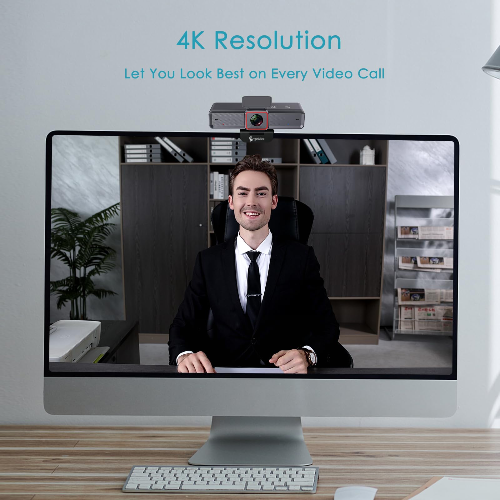 Mua Angetube 4K AI Webcam: AI-Tracking Web Camera Dual AI Noise ...
