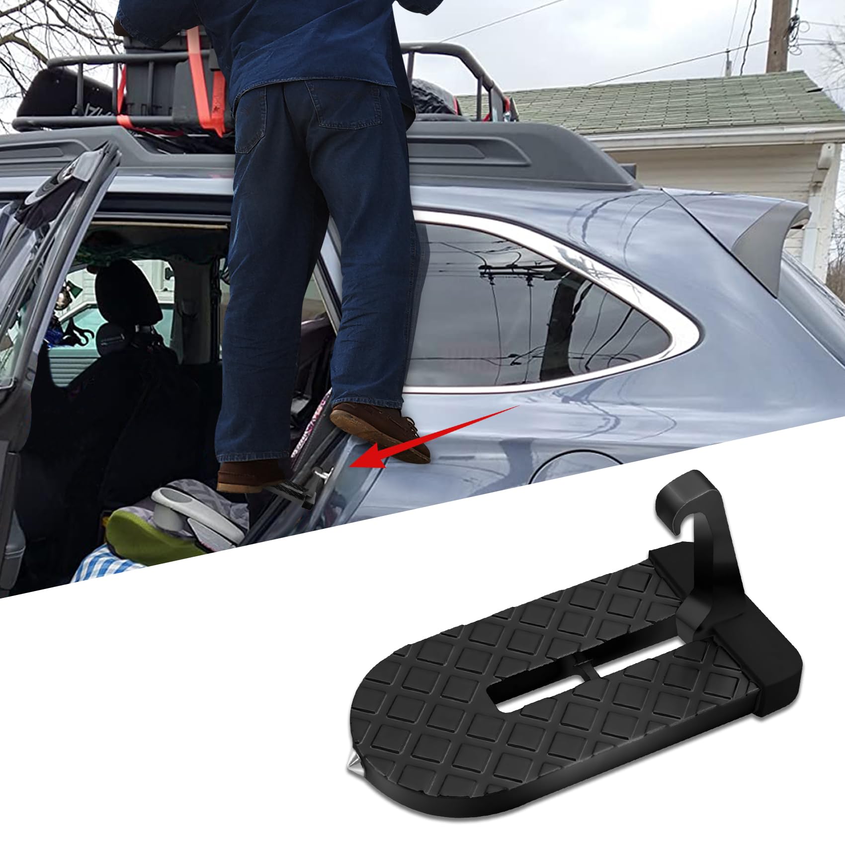 Kutyun Car Step Hook, Car Roof Rack Step, Car Door Step for Car Roof ...