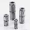 Wensilon (100 pcs) 1/2x2-1/2 Outer diameter7/8 Double Expansion Anchor ...