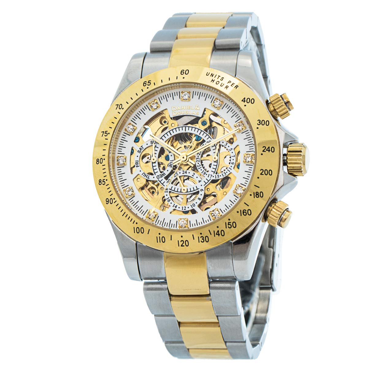 Mua DANIEL&DOUGLAS DD8802 Men's Mechanical Automatic Watch, DD8802-GPWH3, Bracelet Type trên ...