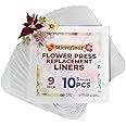 Amazon.com: Microfleur Microwave Flower Press Max White Liners – Essential Accessory for Dried ...