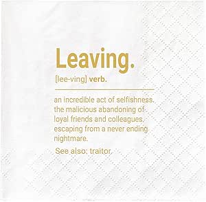 Amazon.com | Funny Going Away Gift for Coworker, Leaving Definition ...