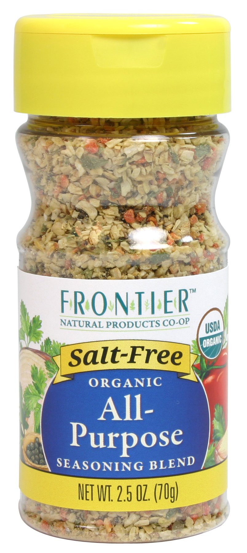 Amazon.com : Frontier Salt Free Organic Seasoning, Garlic and Herb, 2.7 ...