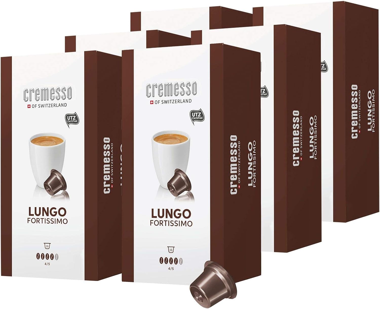 Cremesso Lungo Fortissimo, 96 Cápsulas (6x 16 Cápsulas): Amazon.es ...