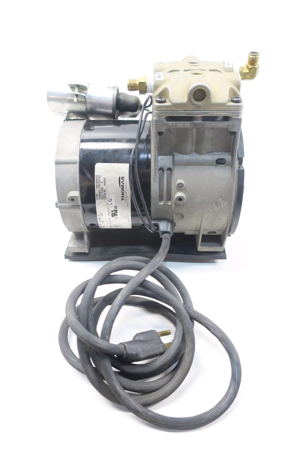 THOMAS 688CE44 D PISTON AIR COMPRESSOR VACUUM PUMP 1/4 IN NPT 115V-AC ...