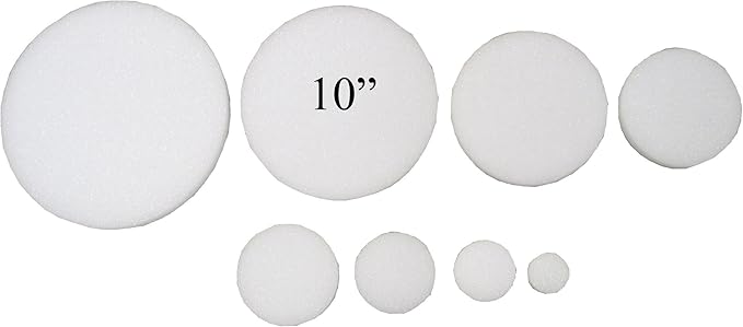 Amazon.com: 10" x 1" Styrofoam Arts & Crafts Discs Circles (12 Pack ...