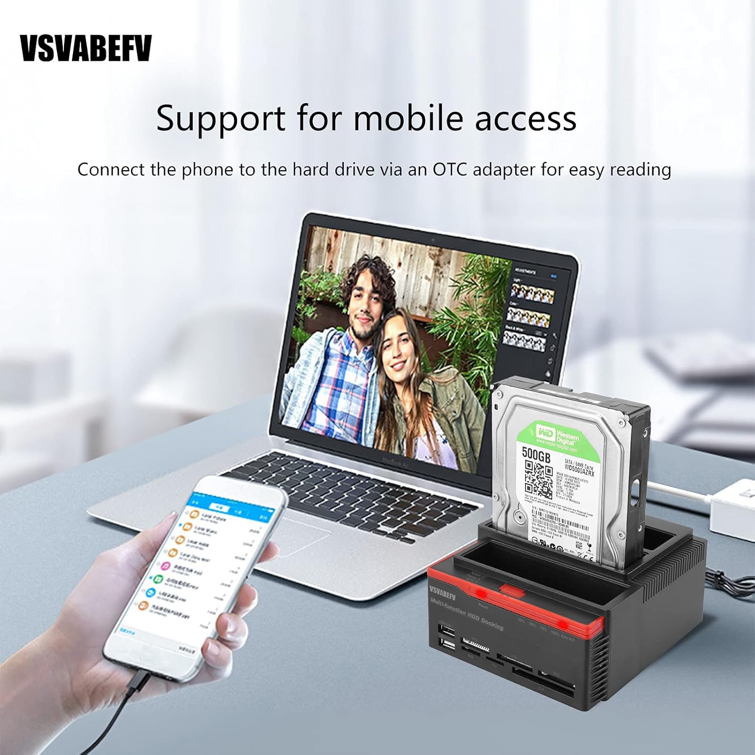 Copy files from a multi function hdd docking device - ositek