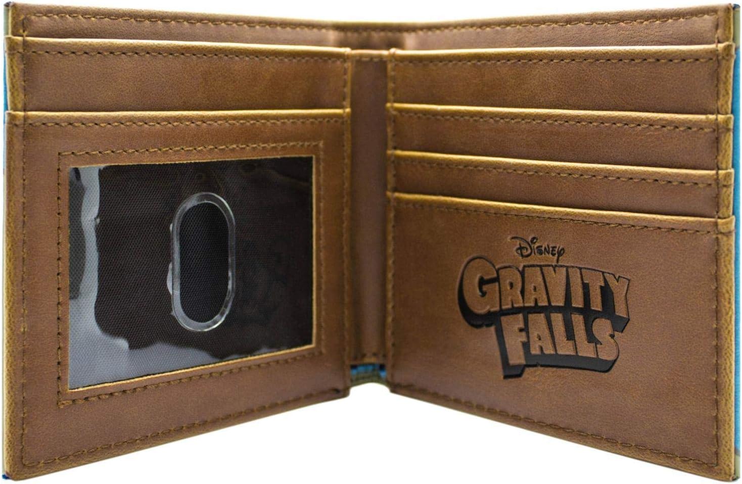 Gravity Falls Mystery Shack Question Blue ID & Card Bi-Fold Wallet ...