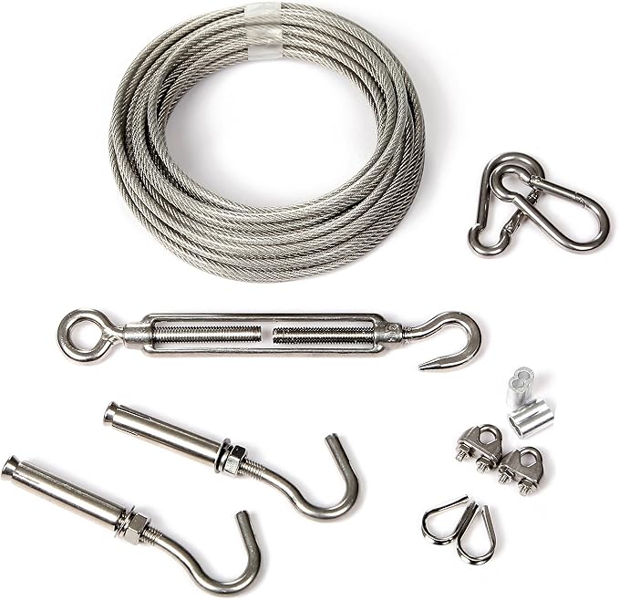 Clothesline Galvanized Wire Outdoor Stainless Steel Cable Retractable ...