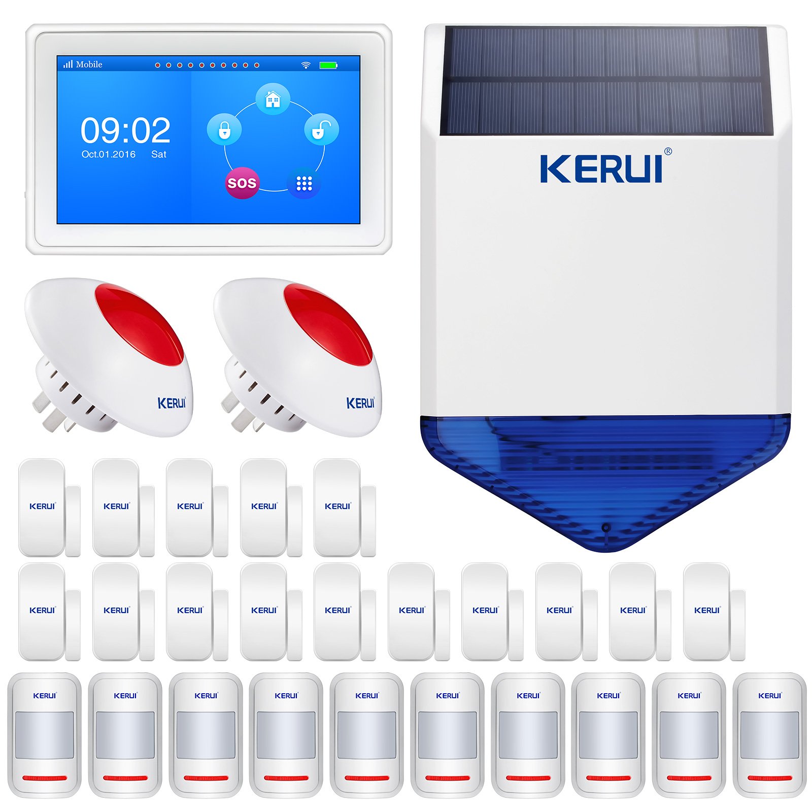 Buy KERUI K7 Wireless WiFi GSM Security Smart Home Alarm System Kit ...