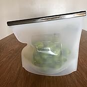 Amazon.com: Eco-Sil 4-PACK Reusable Silicone Food Bag Preservation ...