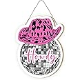 Amazon.com: MOTERMATE Preppy Howdy Disco Ball Sign Decor, Western Girls ...