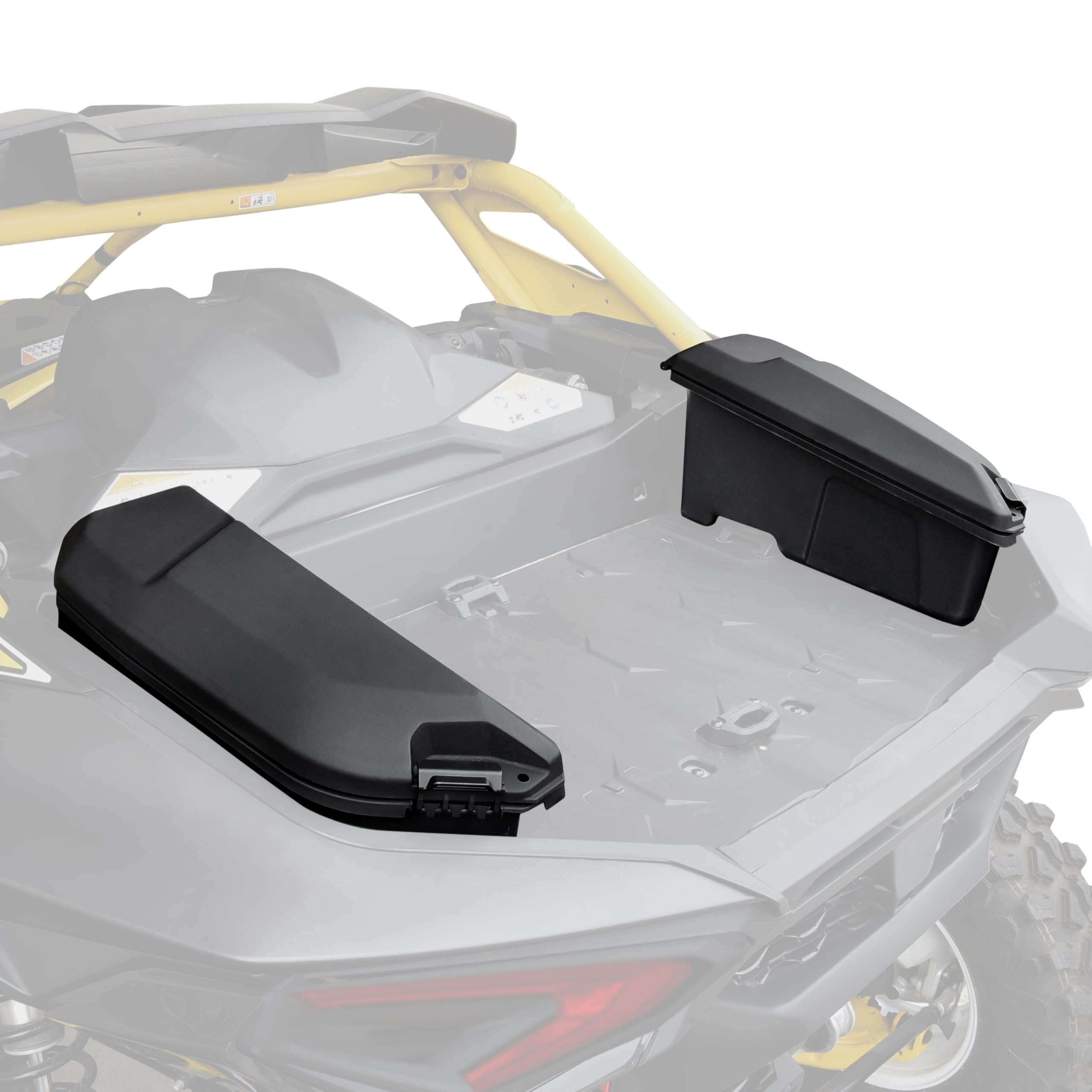 POKIAUTO 13.5L Rear Side Bed Cargo Boxes for Can-Am Maverick R ...