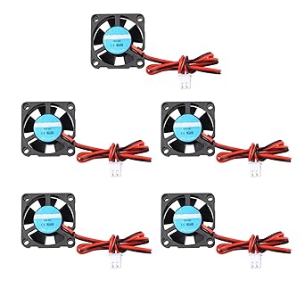 5Pcs 3D Printer Fan 12V DC Mini Quiet Cooling Fan 30 x 30 x 10mm with ...