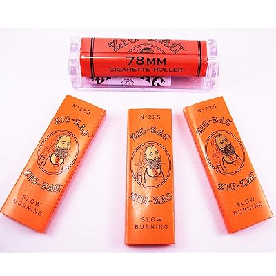 Buy Zig Zag Orange Paper 10 Pack and 78mm Roller Online at Lowest Price ...