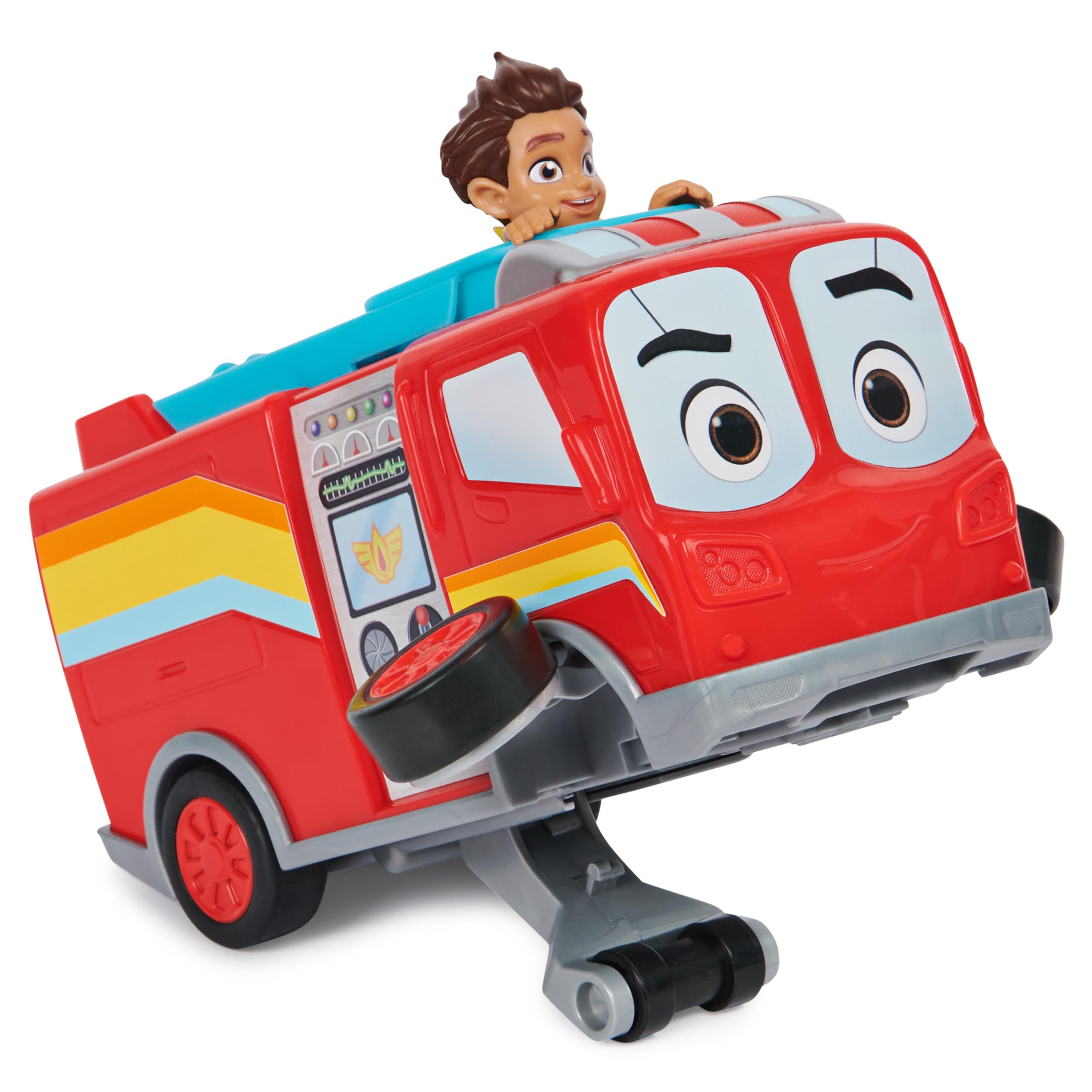 Disney Junior Firebuds, Bo and Flash Fire Truck Toy Vehicle with Pull ...