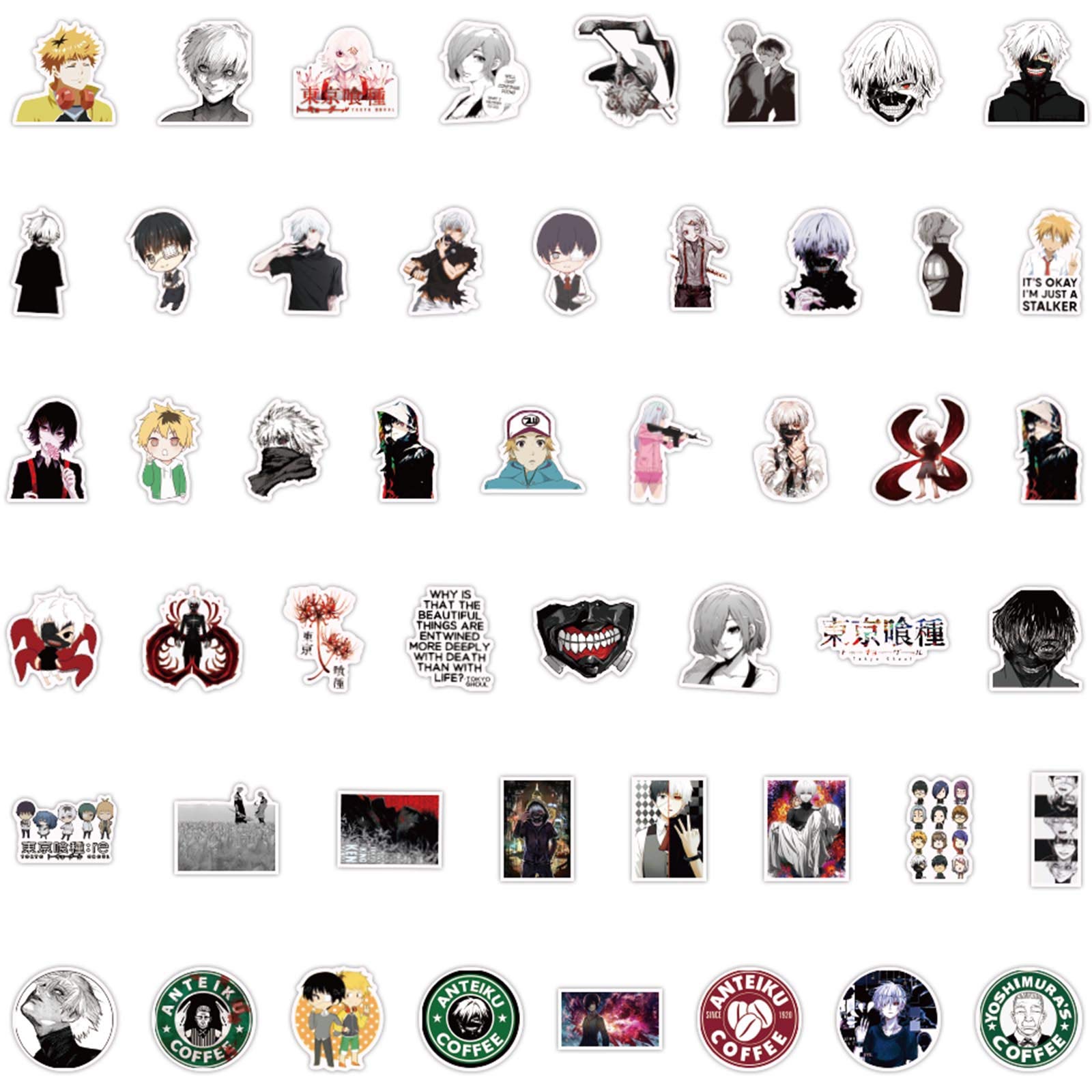 Mua Tokyo Ghoul Anime Cartoon Laptop Stickers Waterproof Skateboard Car ...
