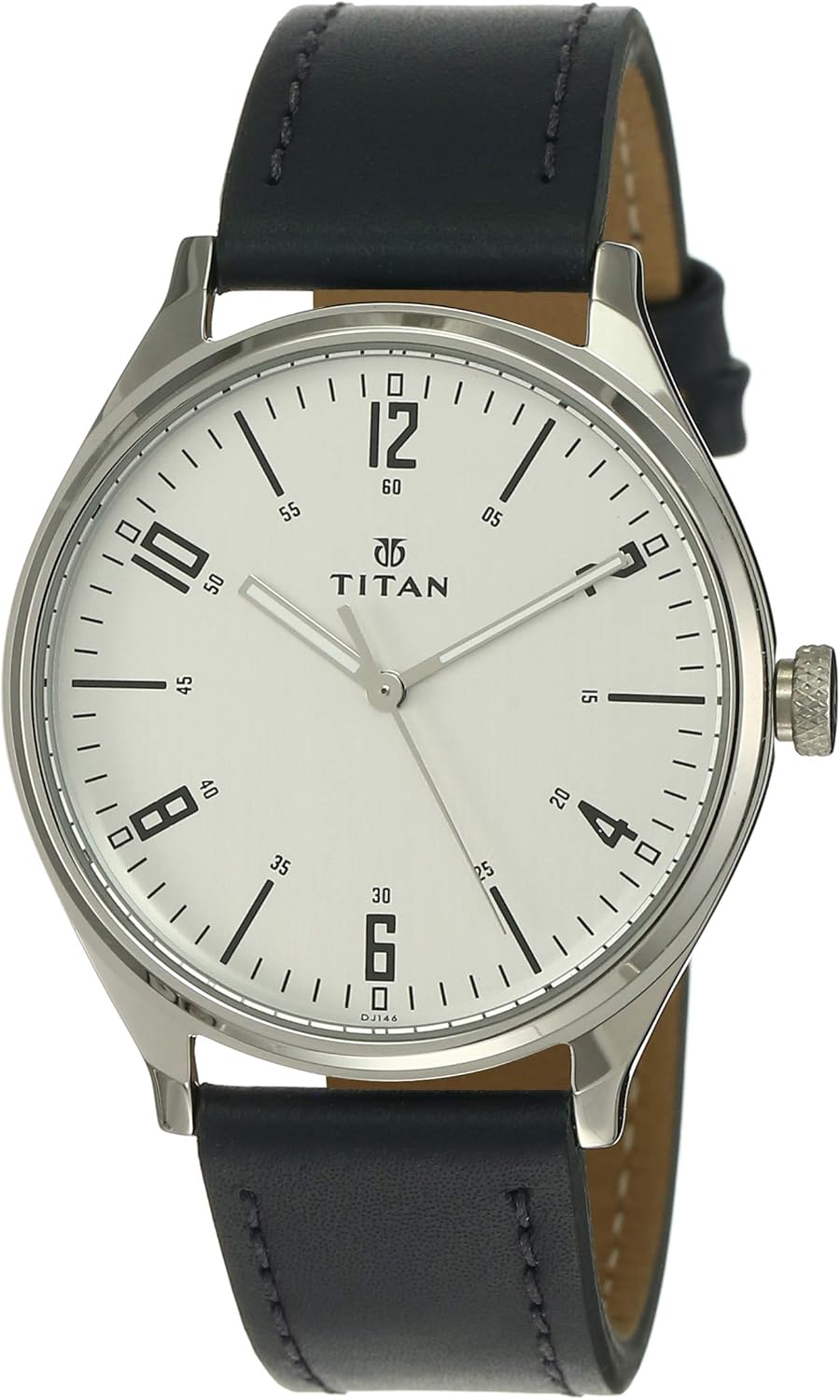 Men's White Dial Leather Analogue Watch - 182SL2 : Amazon.co.uk: Watches