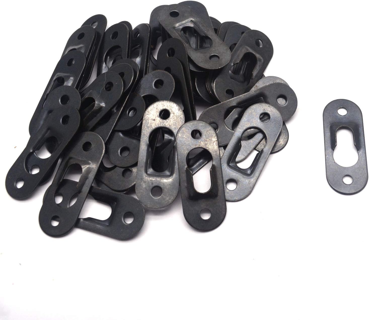 Tulead Keyhole Bracket Metal Keyhole Hanger Mirror Hangers 1.6"x0.6"x0 ...