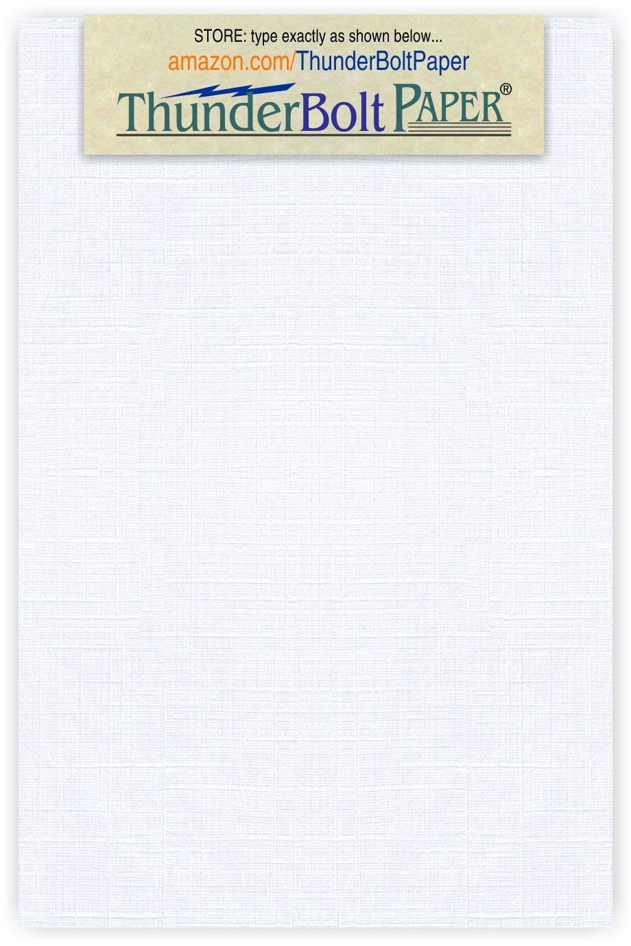 Amazon.com : 250 Bright White Linen 80# Cover Paper Sheets - 3 X 5 ...