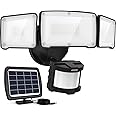 LEPOWER 1600LM LED Solar Security Lights Motion Outdoor, Solar Motion ...