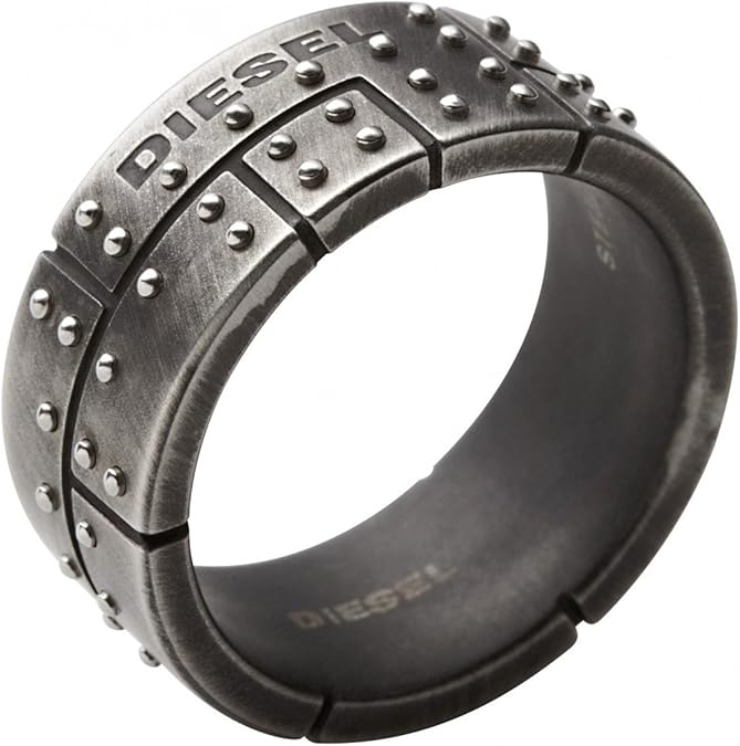 Diesel Herren-Ring Edelstahl entspricht einem Umfang von 62 bis 64 Gr ...