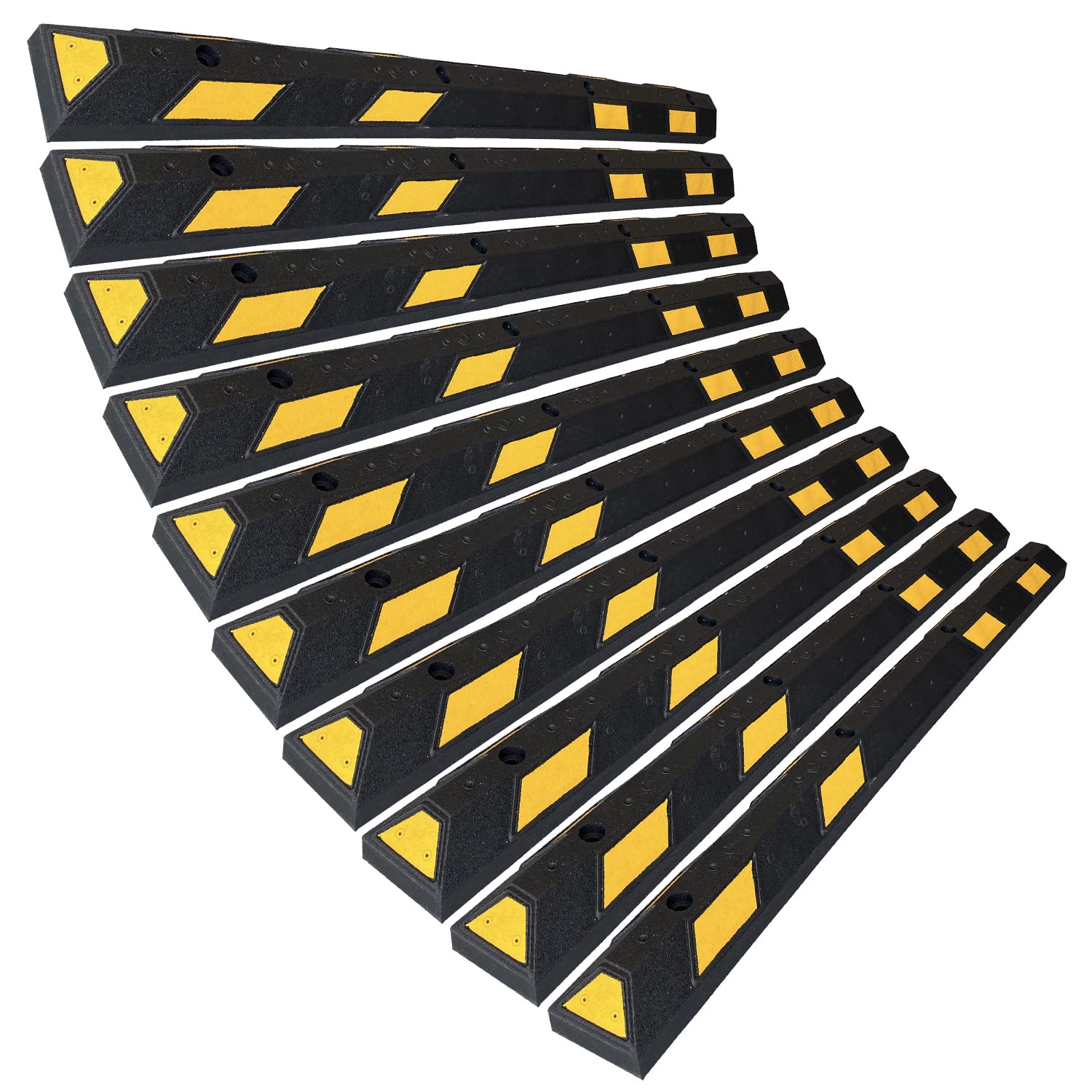 Mua SmartSign Rubber Parking Curb, (Pack of 10) Heavy Duty Parking ...