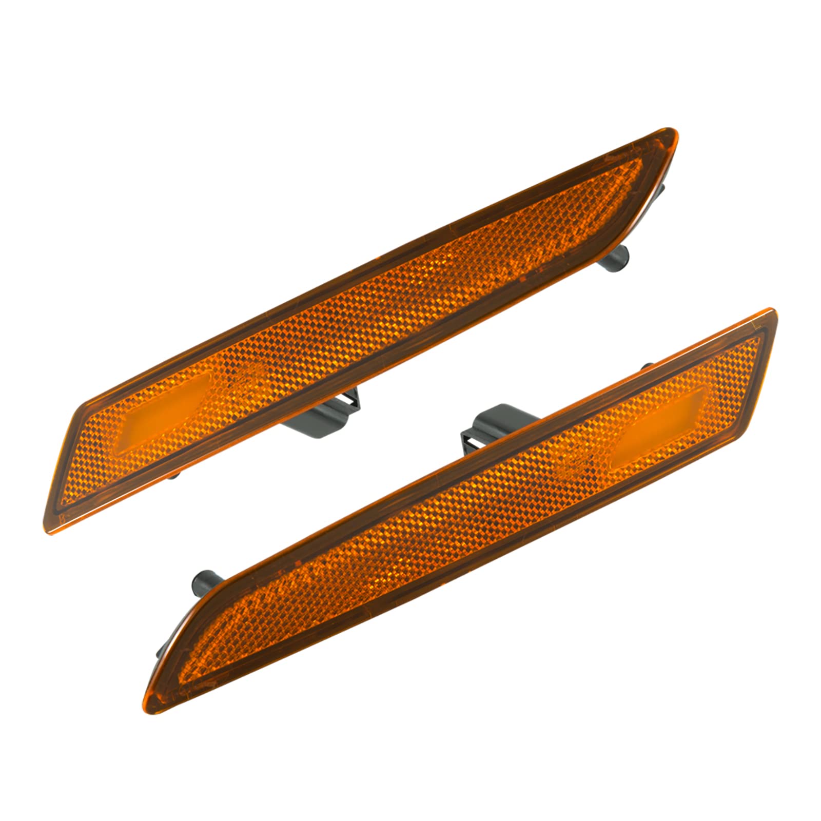 EVERESTHD Pair Signal Marker LED Lights Amber Hood Lamp Fit for Volvo ...