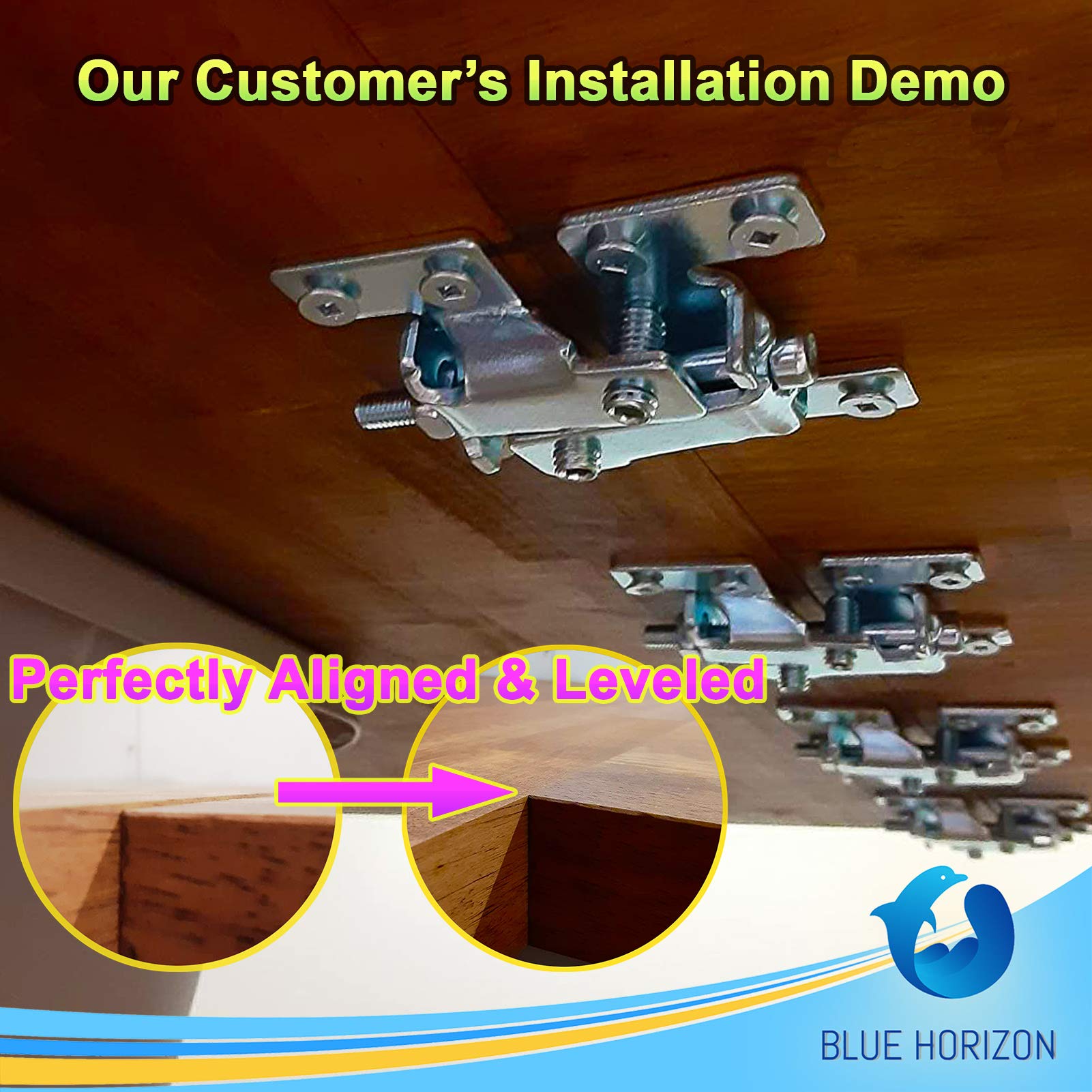 Mua Countertop Joint Fasteners Double Action - 4-Pack, Flip Bolt ...