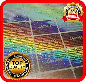 Amazon.com : 9 ID Cards Security Hologram Overlay Stickers with Micro ...