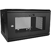 Amazon.com: StarTech.com 2-Post 9U Wall Mount Network Cabinet w/ 1U Shelf, 19" Wall-Mounted ...