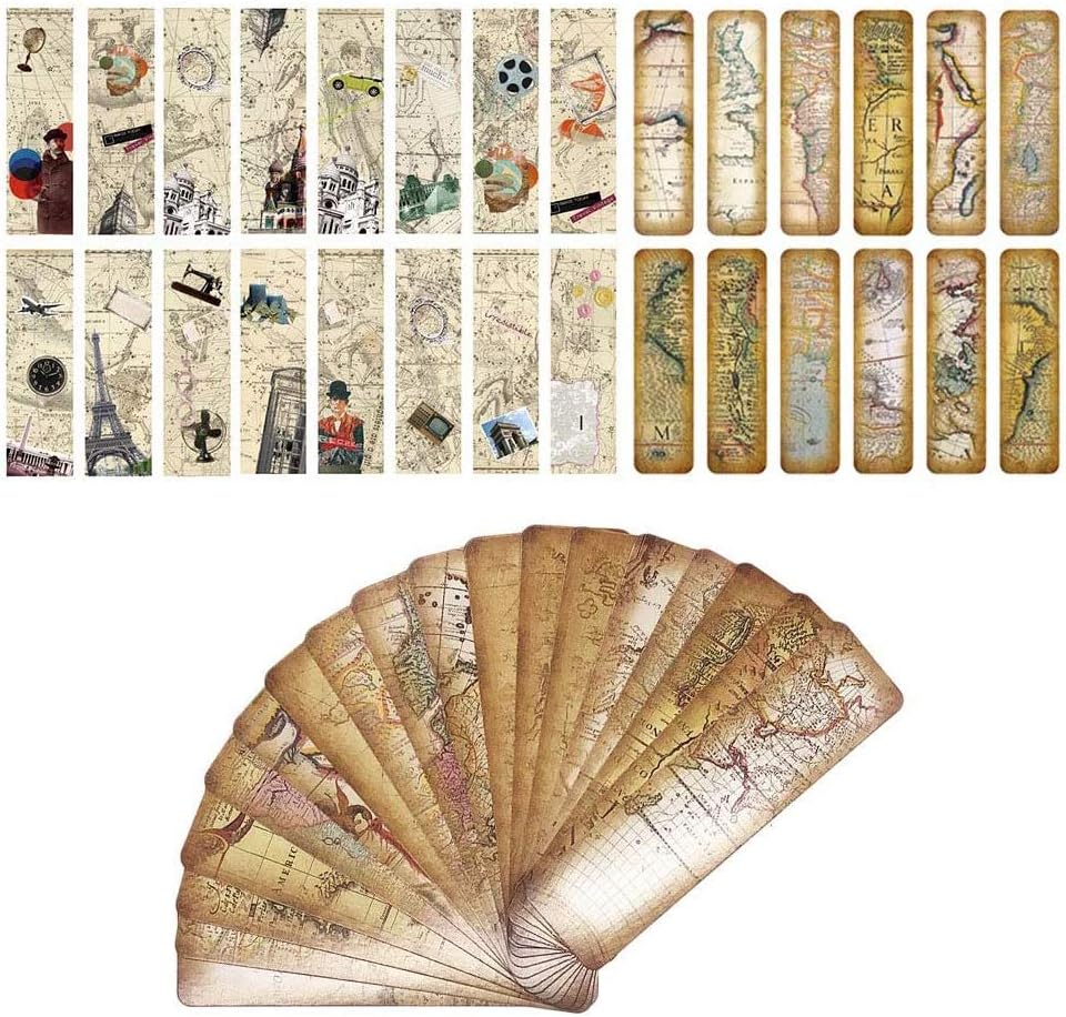 Vintage Style Bookmarks for Women Men, European Famous Building ...