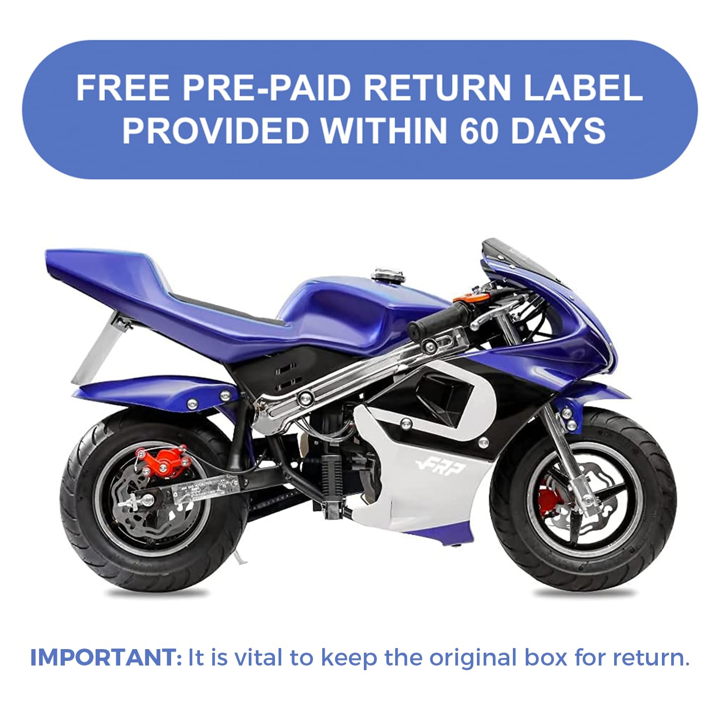 Mua FRP 50cc 2 Stroke Pocket Bike 02, EPA Approved Mini Bike for Kids ...
